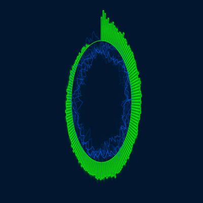 Circular Audio Visualizer - OpenProcessing