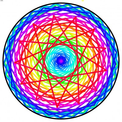 Spinning Drawing Demo - OpenProcessing